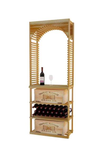 Designer Series Wine Rack - Tasting Center with Case Storage