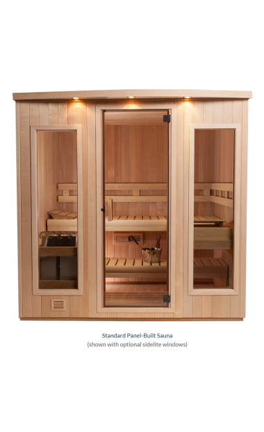 Panel-Built Sauna 5' x 5' x 7' 5 sided