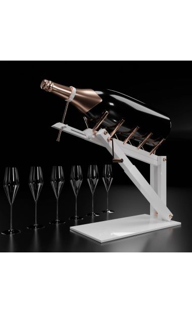 VCANTER® 12 Liter Customized - Rose Gold Plated - White