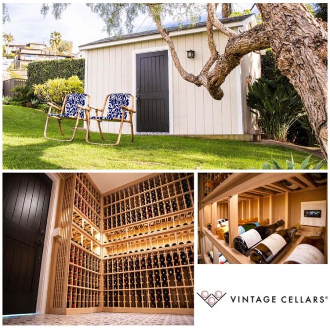 Elegant Backyard Wine Cellar in Calabasas | Vintage Cellars